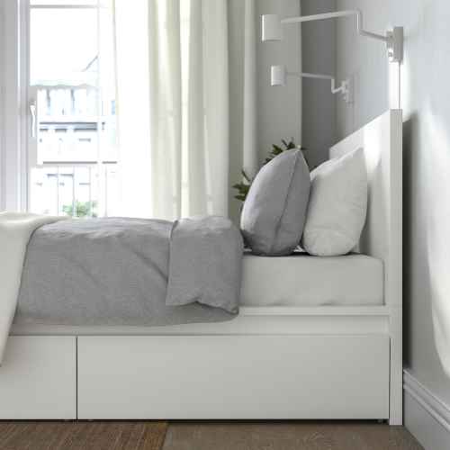 Malm bed 2 drawers store